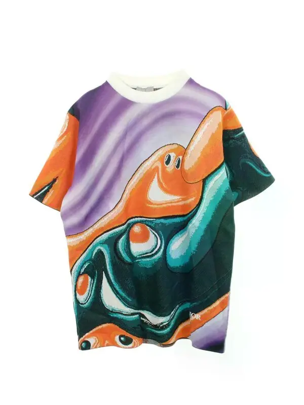 Dior X Kenny Scharf 2010s Short-sleeve T-shirt - Orange