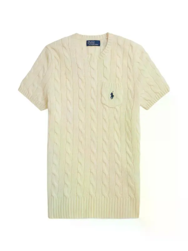 Polo Ralph Lauren Cable Wool-cashmere Short-sleeve Jumper