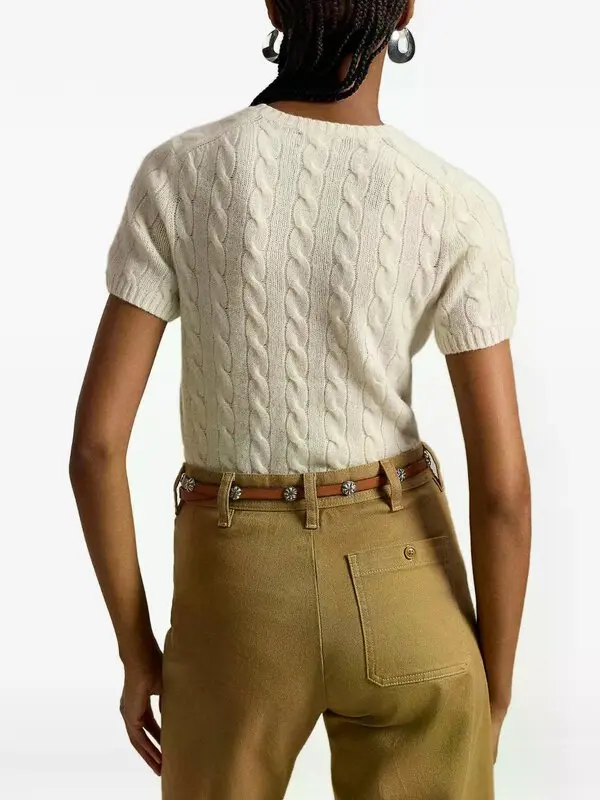 Polo Ralph Lauren Cable Wool-cashmere Short-sleeve Jumper