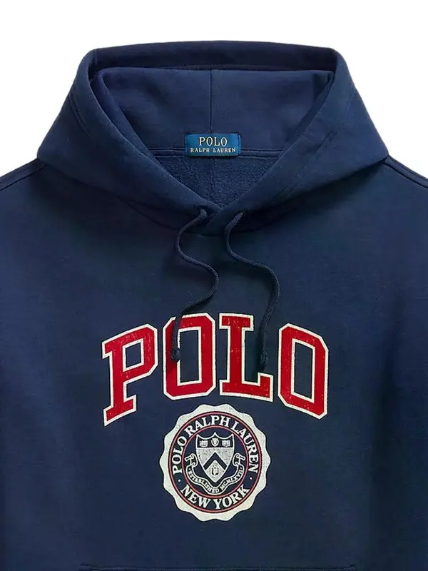 Polo Ralph Lauren Logo Fleece Hoodie - Blue