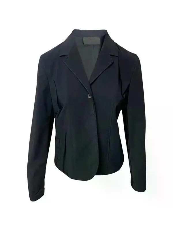 Prada Blanket Stitch Blazer - Black