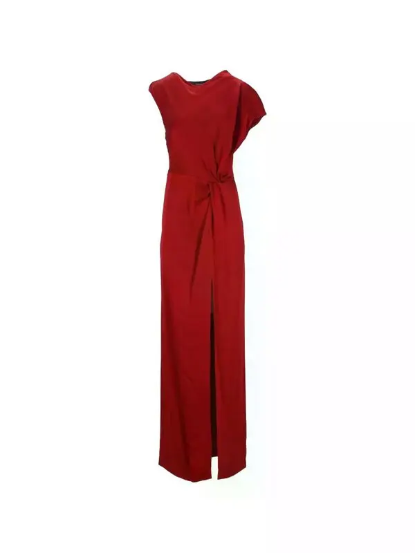 Federica Tosi Twist-detail Front-slit Maxi Dress