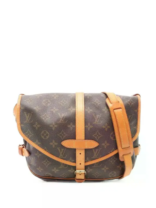 LOUIS VUITTON 1992 30 Saumur Monogram Shoulder Bag