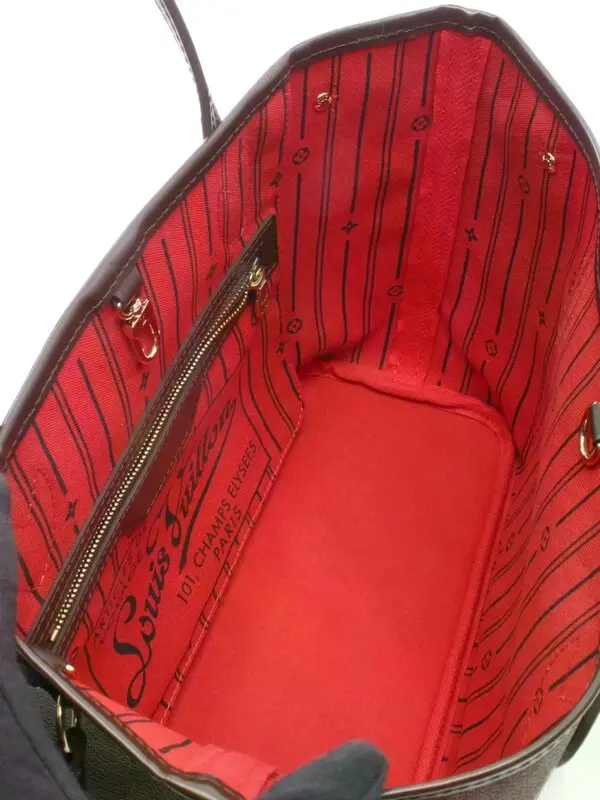 LOUIS VUITTON 2011 Pm Neverfull Damier Ebene Shoulder Bag