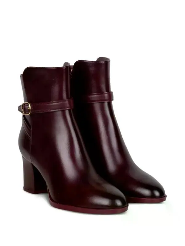 Santoni Leather Ankle Boots