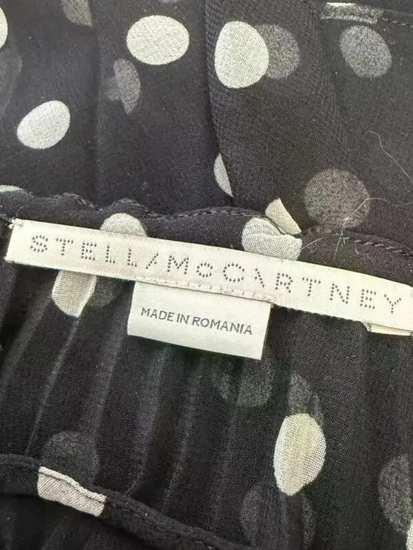 Stella McCartney Polka-dot Plissé Skirt