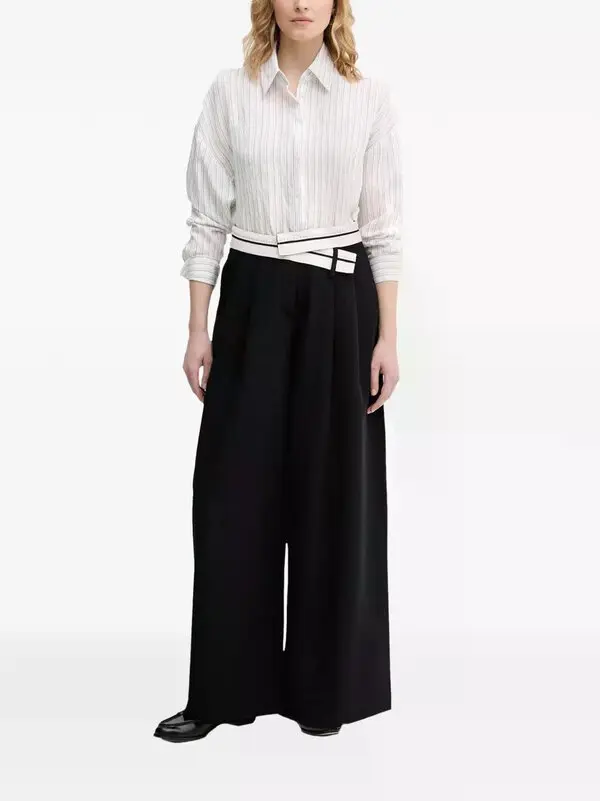 Sisley Pleated Wide-leg Trousers