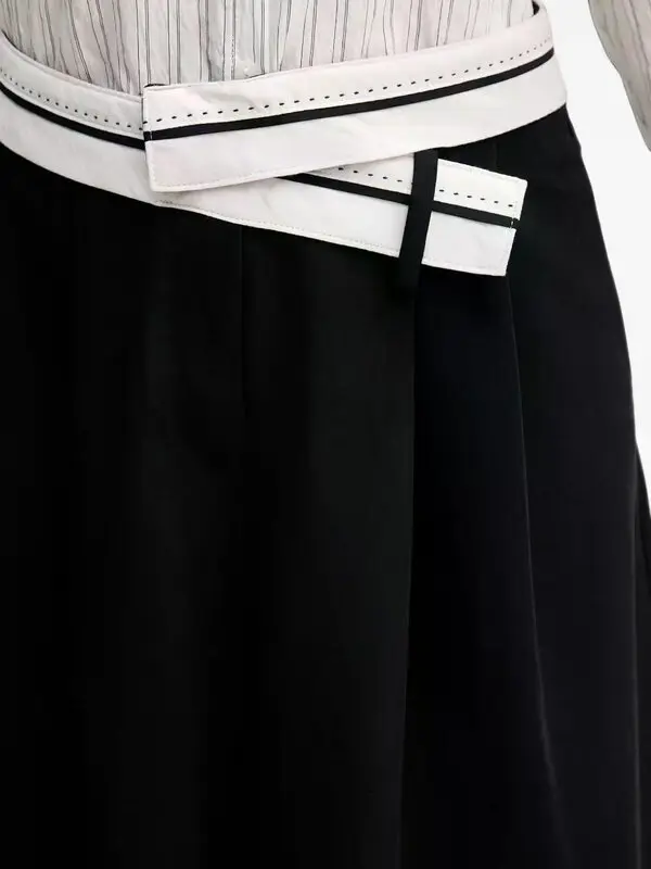Sisley Pleated Wide-leg Trousers