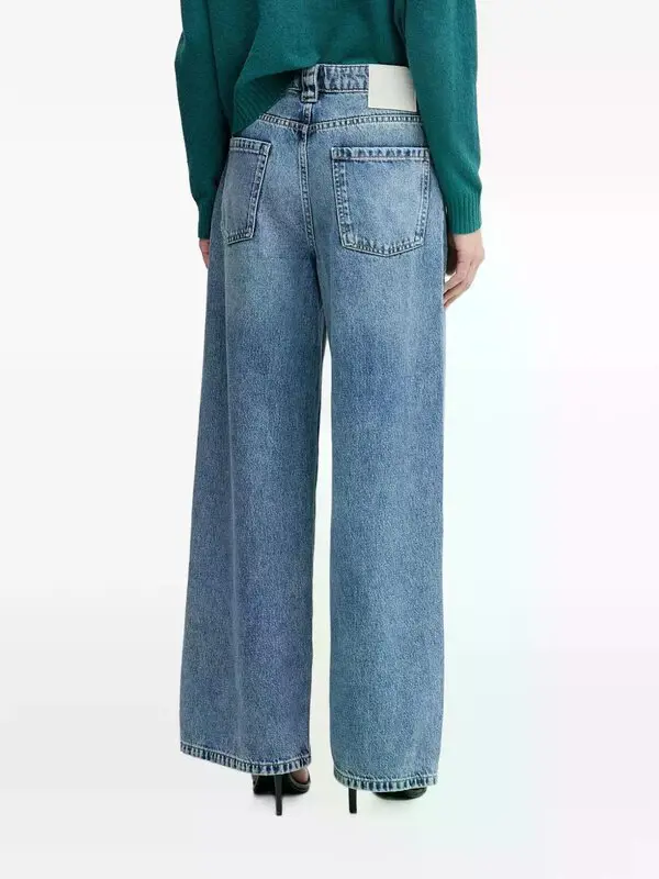 Sisley Patch-pocket Wide-leg Jeans