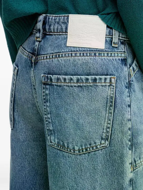 Sisley Patch-pocket Wide-leg Jeans