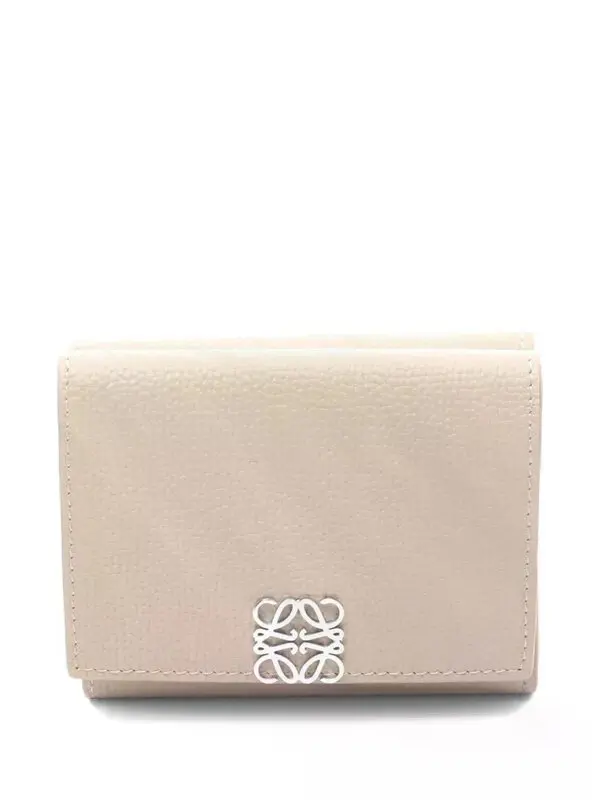 Loewe 2020s Anagram Trifold Wallet - Neutrals