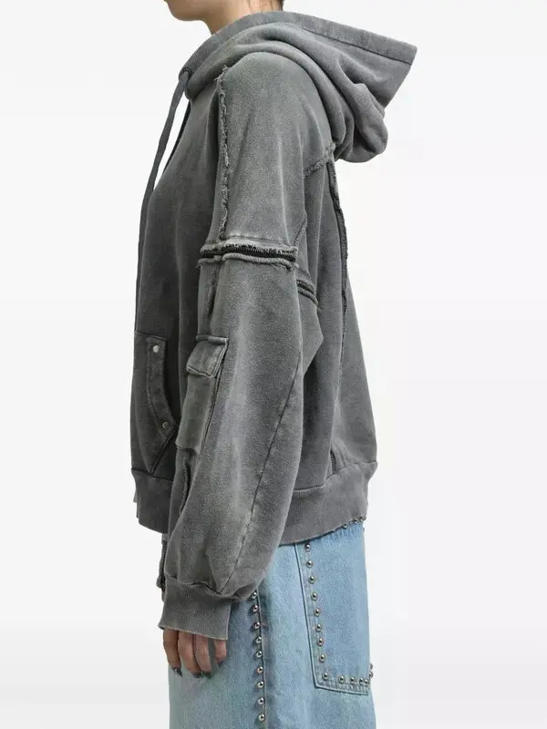 VIVAMUS Panelled Zip-detail Hoodie