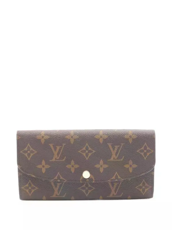 LOUIS VUITTON 2021s Emily Monogram Canvas Bi-fold Wallet - Brown