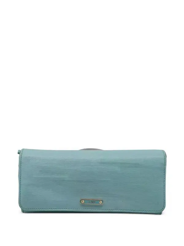 Fendi 2014 Continental Leather Wallet - Blue
