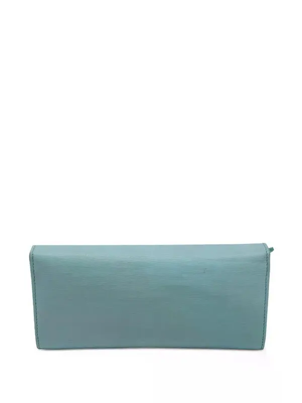 Fendi 2014 Continental Leather Wallet - Blue