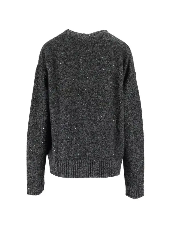 ELEH Sequin-embellished Long-sleeve Sweater