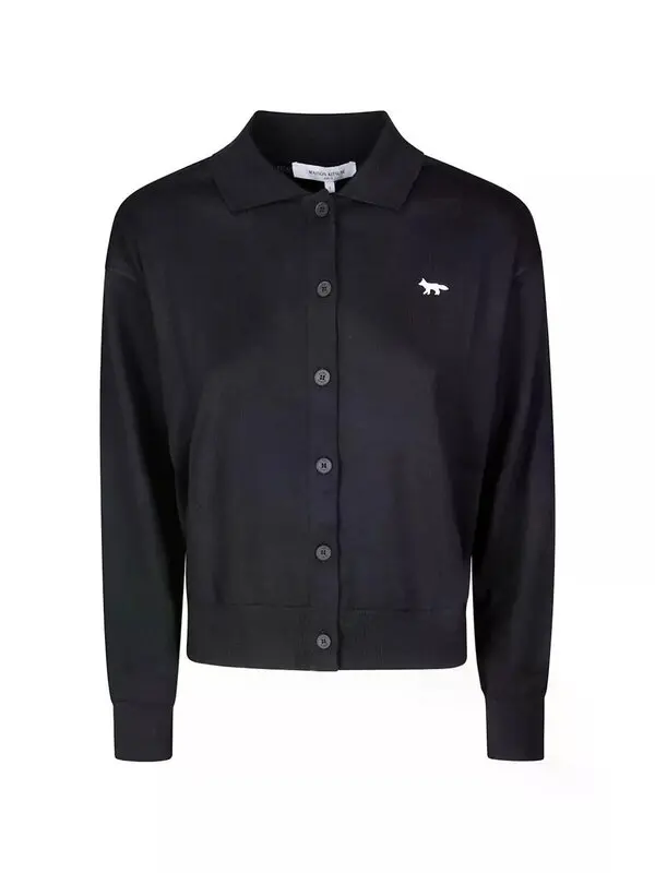 Maison Kitsuné Profile Fox Merino Polo Cardigan