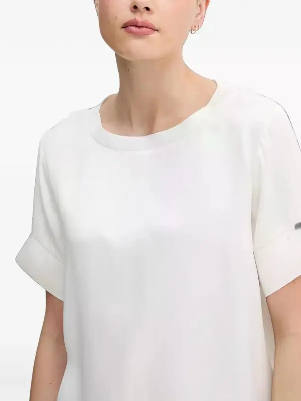 Sisley Round-neck Cuffed-sleeve T-shirt