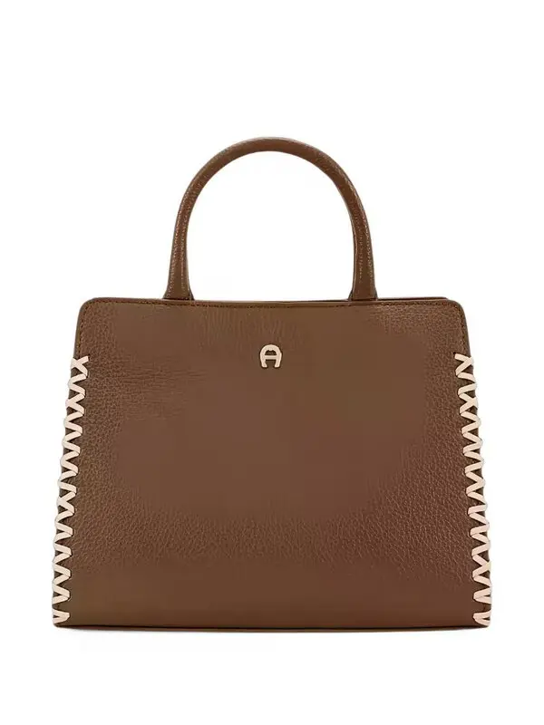 AIGNER S Cybill Whipstitch-trim Tote Bag