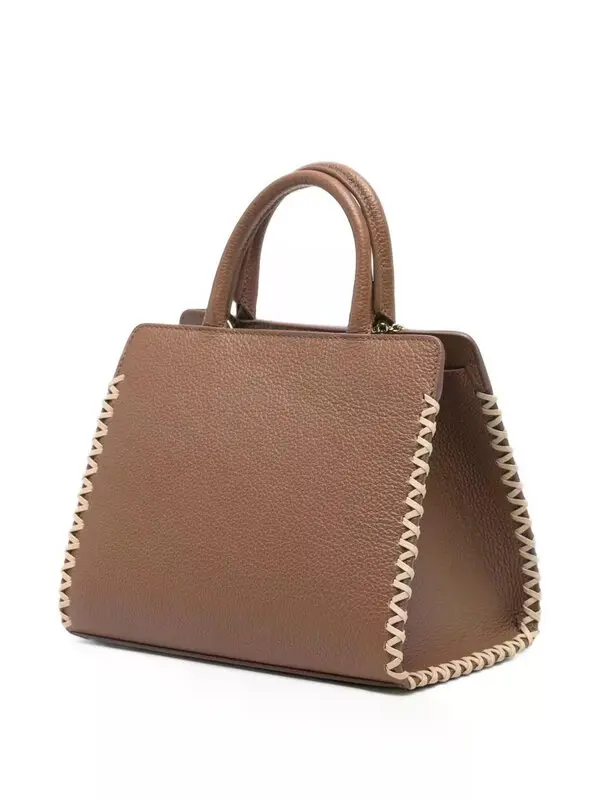 AIGNER Cybill Whipstitch-trim Tote Bag
