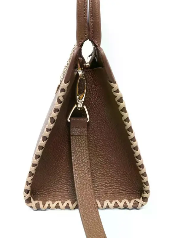 AIGNER Cybill Whipstitch-trim Tote Bag