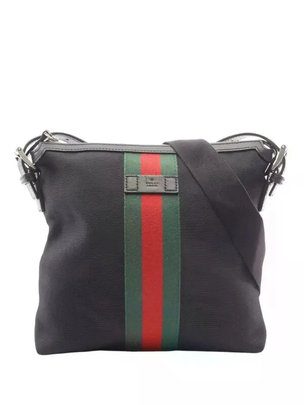 Gucci Gg Techno Canvas Web Messenger Crossbody Bag