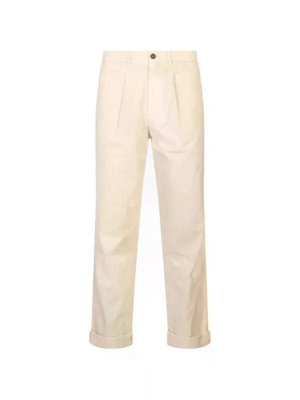 MASON'S Pinces Pleated Turn-up Trousers