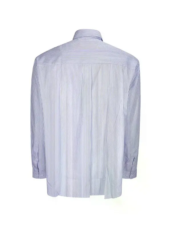 ARTE ANTWERP Composition Gallery Striped Graphic-print Shirt