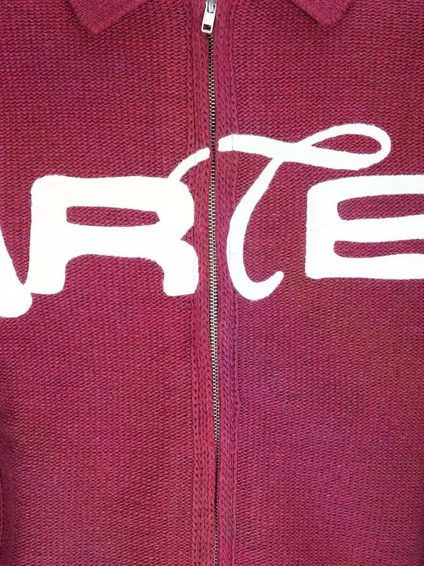 ARTE ANTWERP Logo-embroidered Zip-up Cardigan