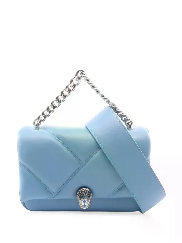 BVLGARI 2010s Serpenti Cabochon Chain Shoulder Bag