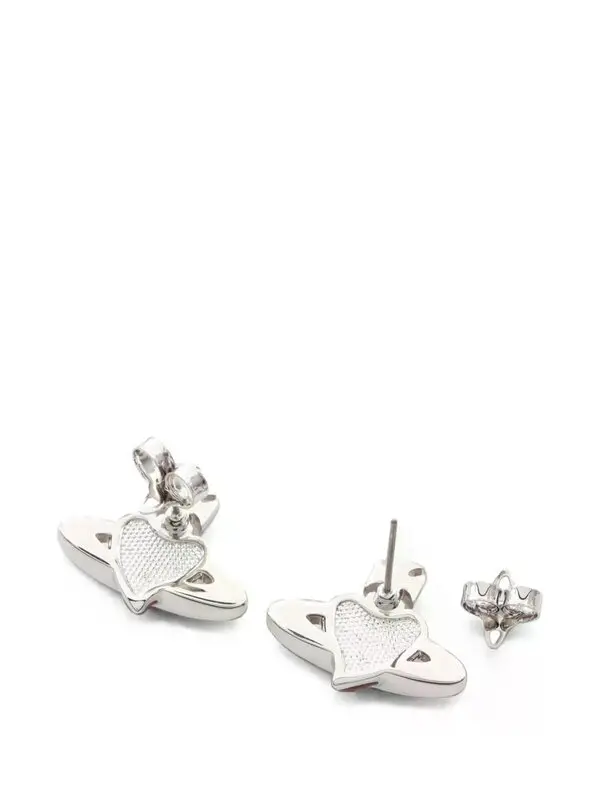 VIVIENNE WESTWOOD Diamante Heart Orb Earrings