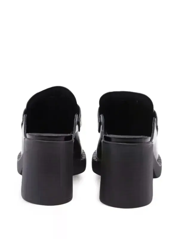 Prada Logo Block-heel Loafers