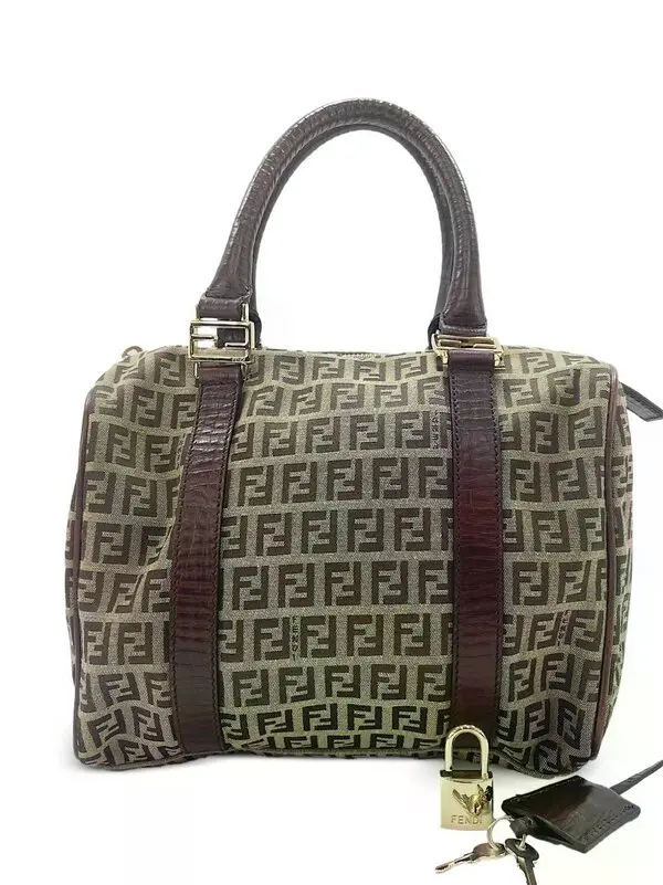 Fendi Zucchino Handbag - Neutrals