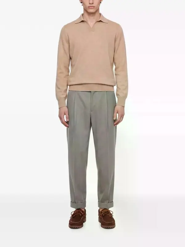 Brunello Cucinelli Long-sleeve Polo-collar Sweater - Neutrals