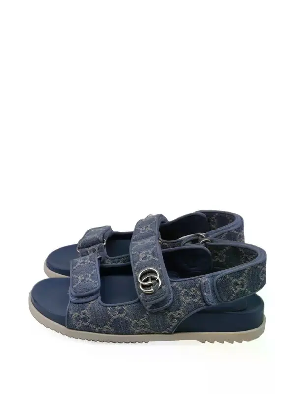 Gucci Moritz Gg Slingback Sandals - Blue