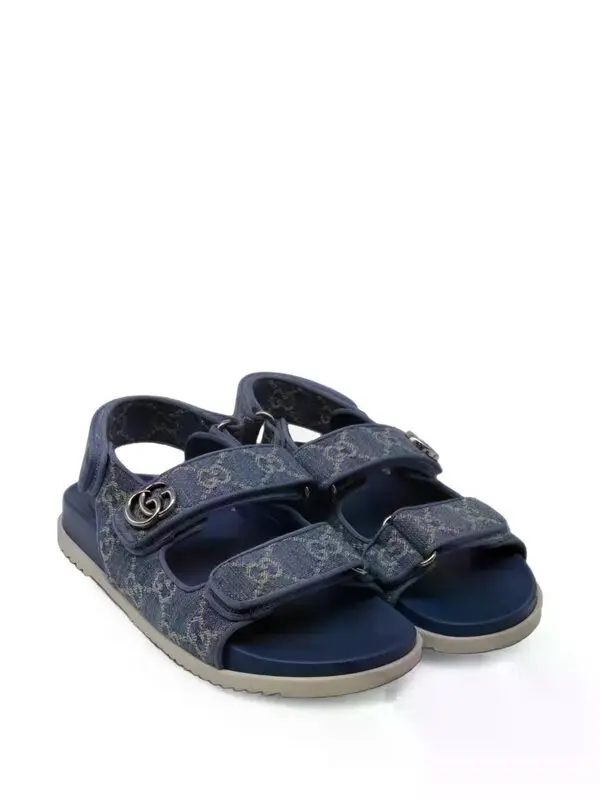 Gucci Moritz Gg Slingback Sandals - Blue