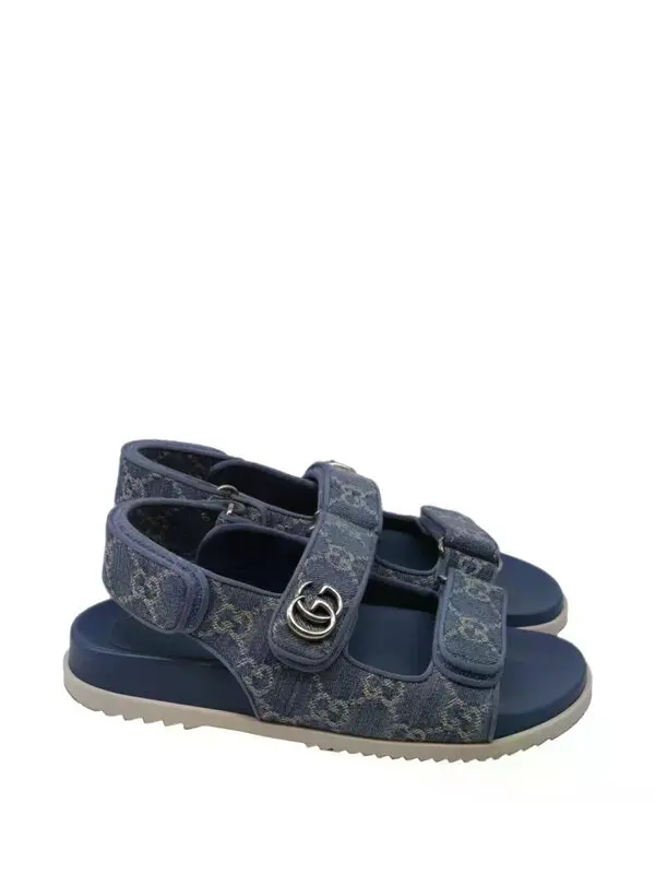 Gucci Moritz Gg Slingback Sandals - Blue