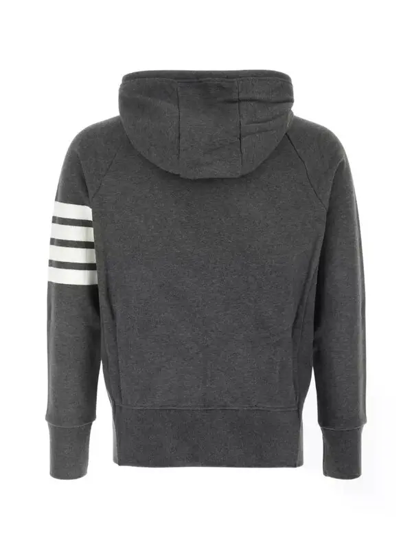 Thom Browne Classic Loopback 4-bar Zip-up Hoodie