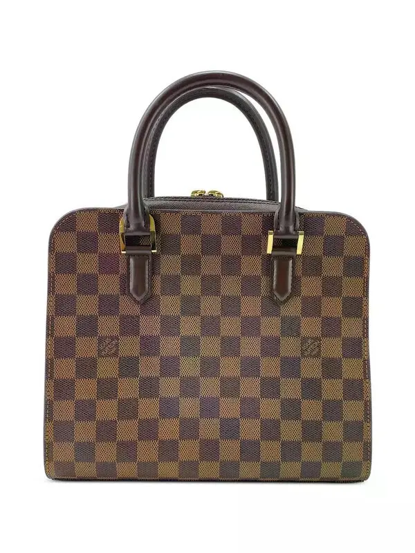 LOUIS VUITTON Damier Ebène Triana Handbag - Brown