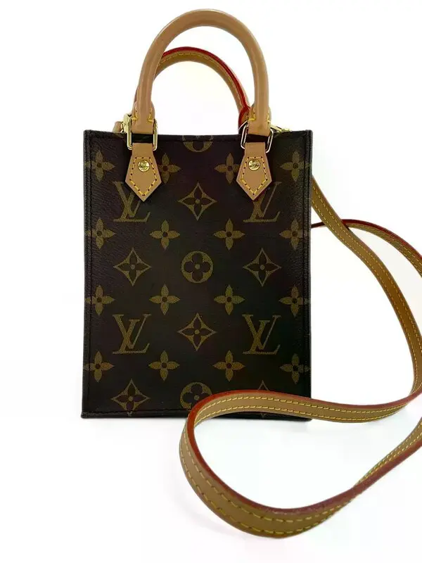 LOUIS VUITTON Petit Sac Plat Monogram Handbag