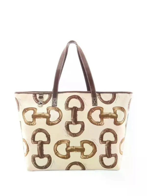 Gucci Horsebit Print Tote Bag