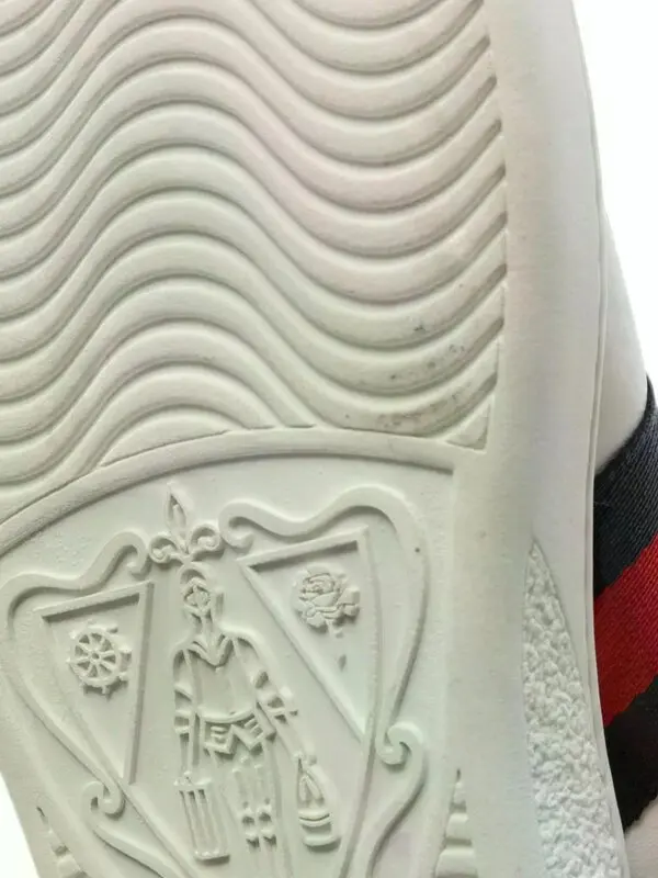Gucci Ace Fur-trimmed Sneakers - White
