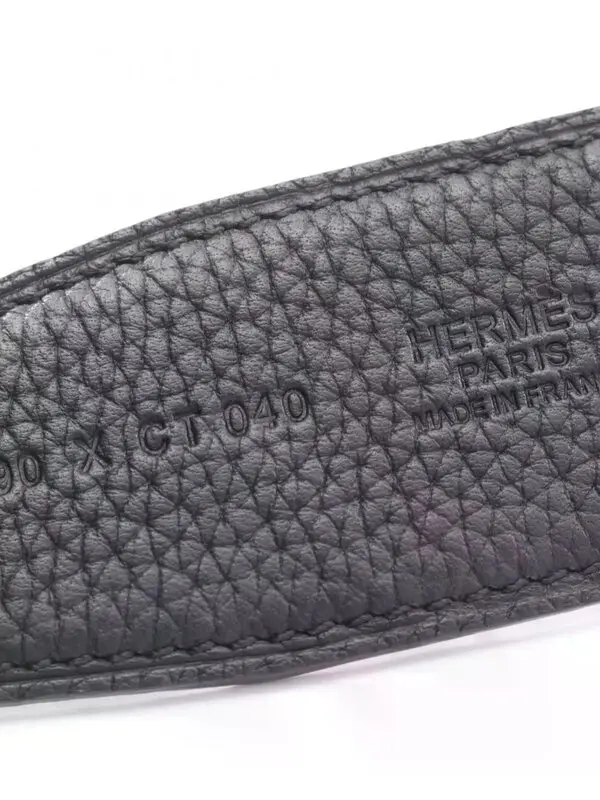 Hermès Etrier Reversible Belt - Black