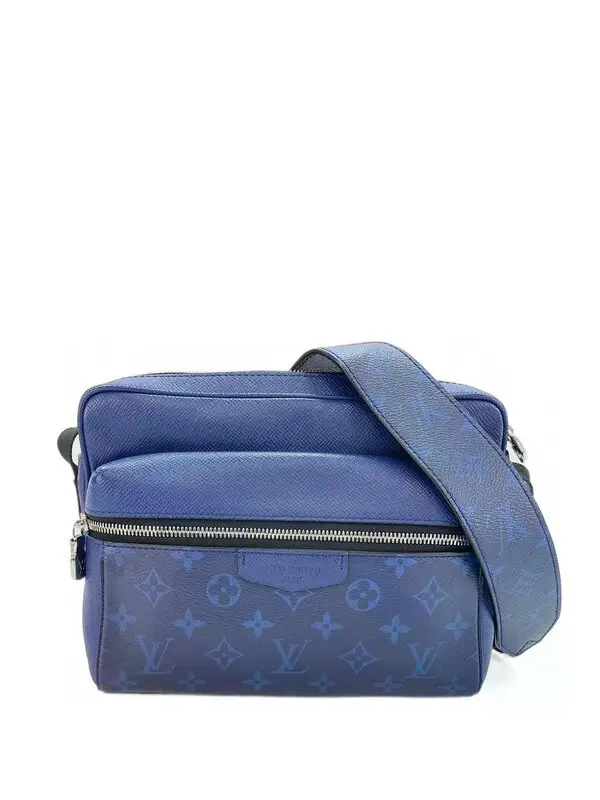 LOUIS VUITTON Monogram Cobalt Taigarama Shoulder Bag - Blue