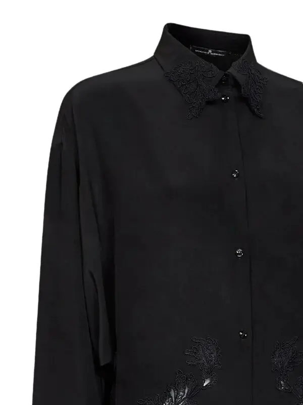 Ermanno Scervino Lace-detail Buttoned Shirt