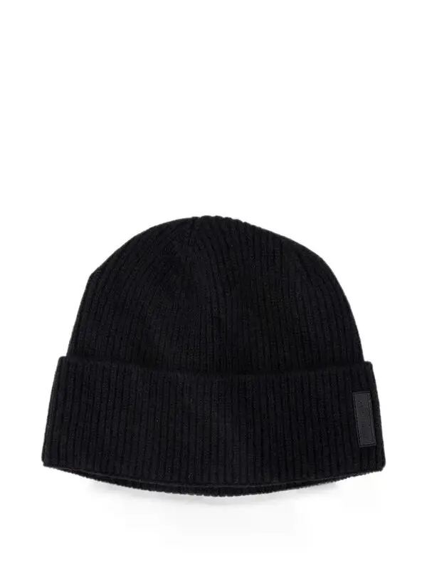 Giorgio Armani Ribbed-knit Cashmere Beanie Hat