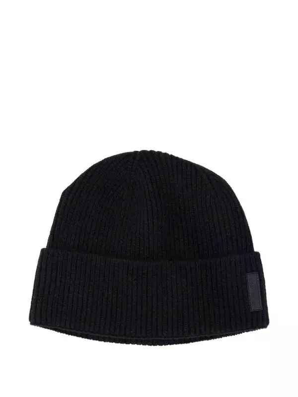 Giorgio Armani Cashmere Beanie Hat - Black