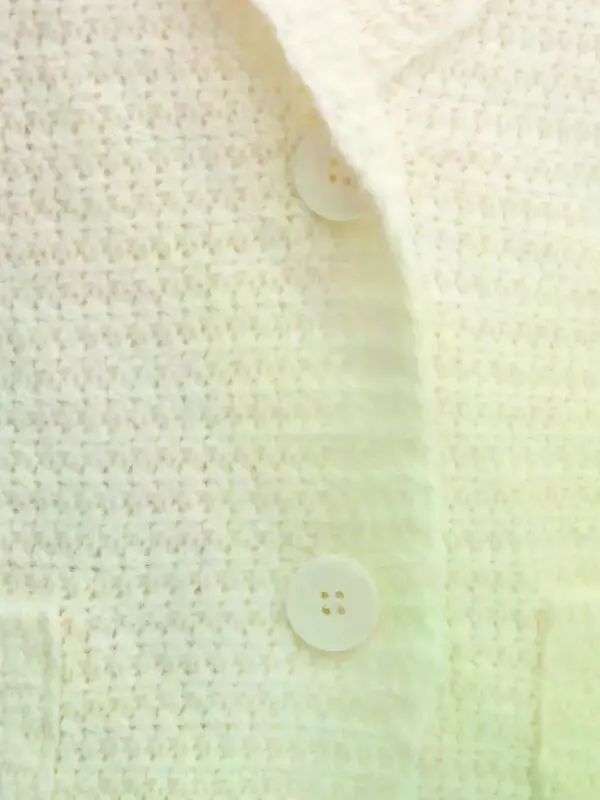 Sisley Textured-knit Notched-lapel Cardigan