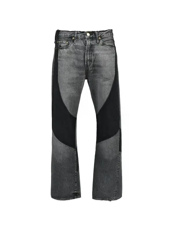 DEAR BORO 1985 Contrast-panel Patchwork Jeans