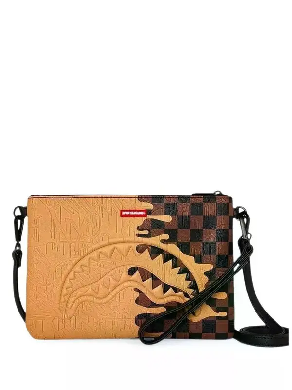 SPRAYGROUND Henny Melt Shark-motif Clutch Bag